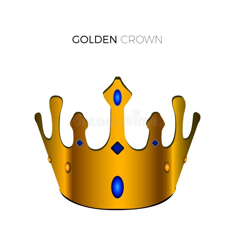 Isolated crown stock illustration. Illustration of decoration - 77936720