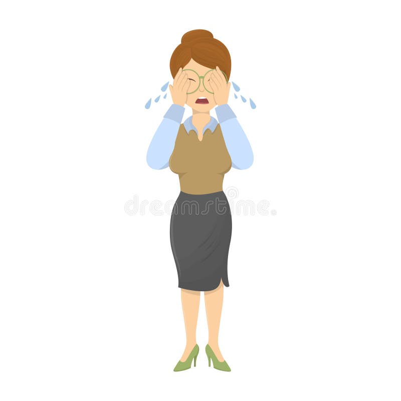 Crying Teacher Stock Illustrations – 255 Crying Teacher Stock ...
