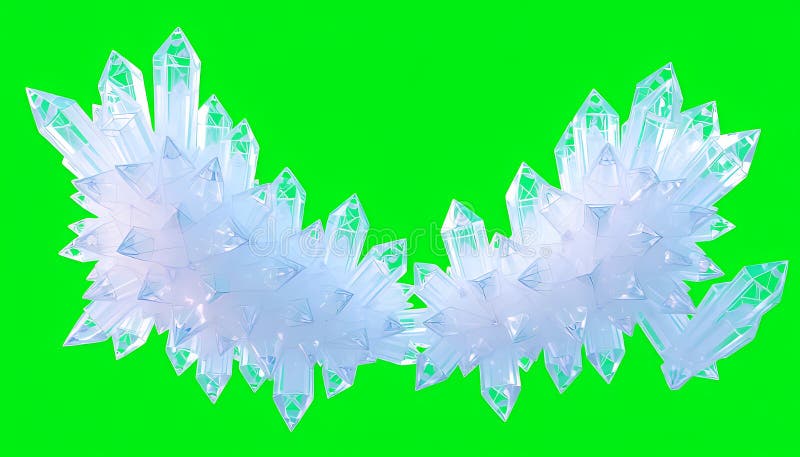 Isolated Crystal Cluster on Green Screen for Melancholic Music Visual ...