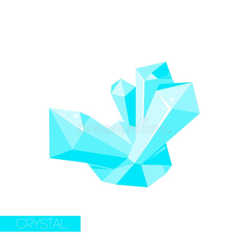 Isolated Crystal, Gem Ice Icon Stock Vector - Illustration of ...