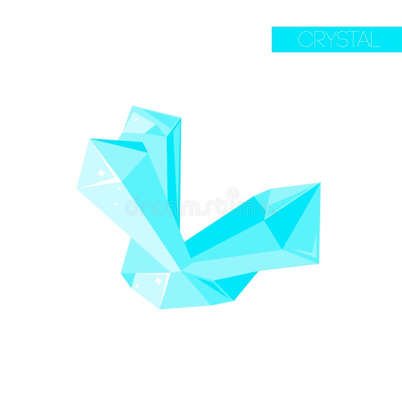 Isolated Crystal, Gem Ice Icon Stock Vector - Illustration of logo ...
