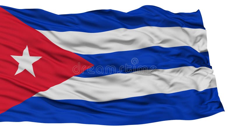 Isolated Cuba Flag stock illustration. Illustration of cloth - 91175433