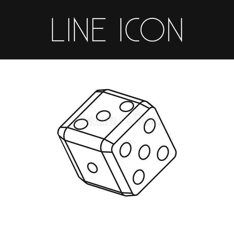 Isolated Cube Icon. Number Vector Element Can Be Used for Number, Dice ...