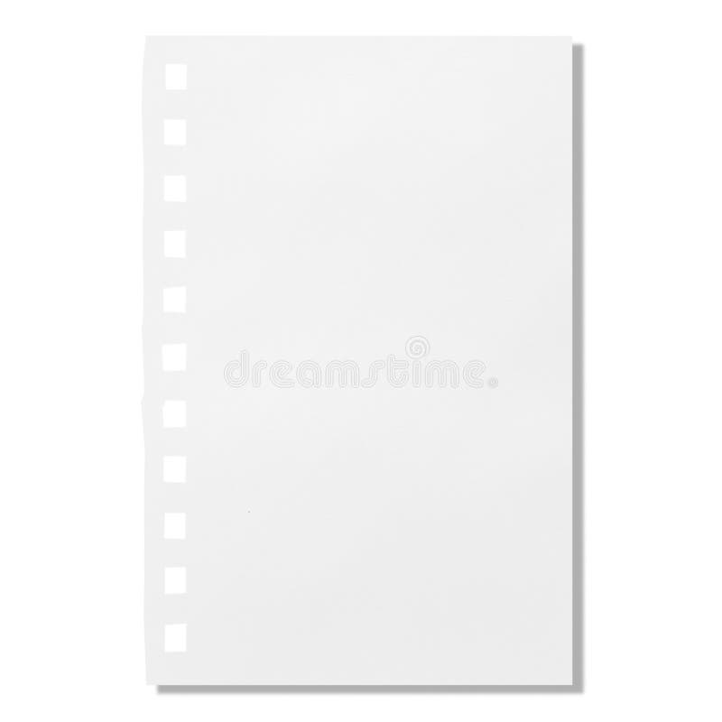 A Isolated Curled Sheet of Paper Stock Image - Image of memo, book ...