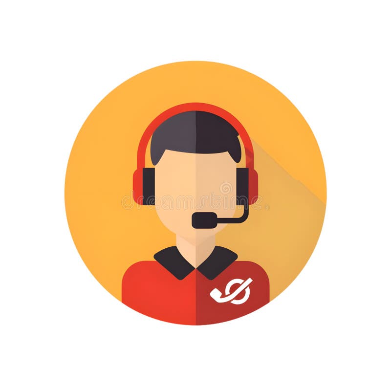 Isolated Customer Support Icon Against Transparent Background Ai ...