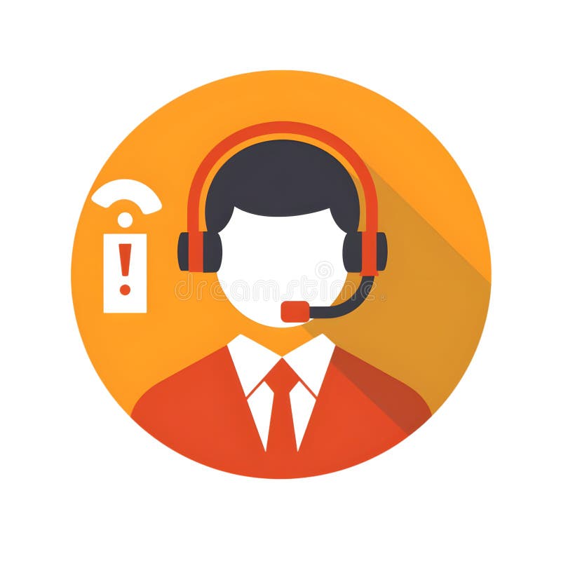 Isolated Customer Support Icon Against Transparent Background Ai ...