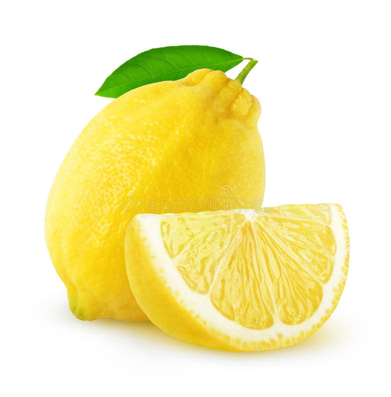 Isolated cut lemon stock image. Image of isolated, ripe - 17380151