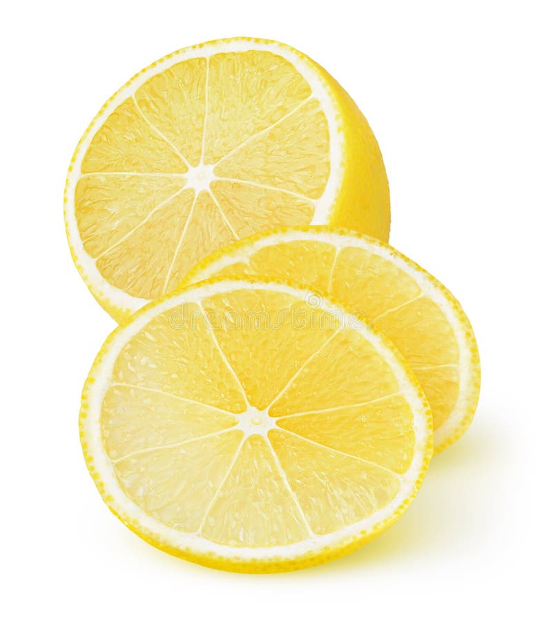 Isolated cut lemon stock image. Image of isolated, ripe - 17380151