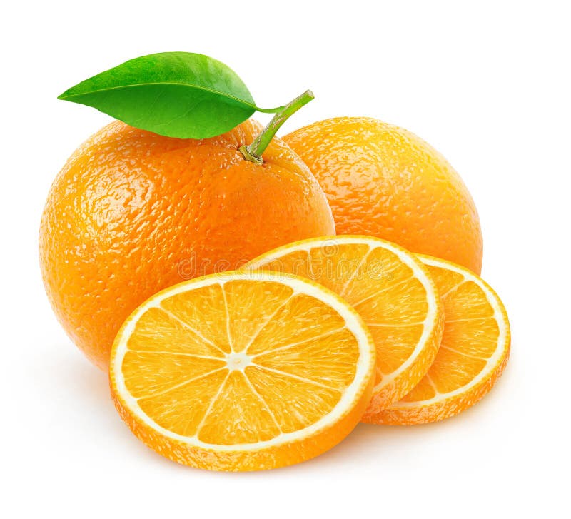 Isolated cut oranges stock photo. Image of macro, bunch - 66675008