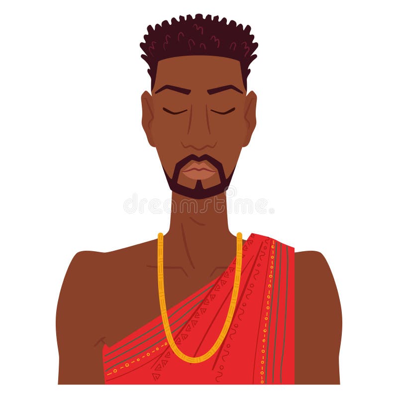 Isolated Cute Afro American Boy Character Avatar Vector Stock Vector ...