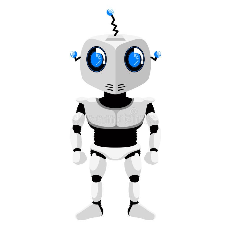 Isolated cute android icon stock vector. Illustration of mechanical ...