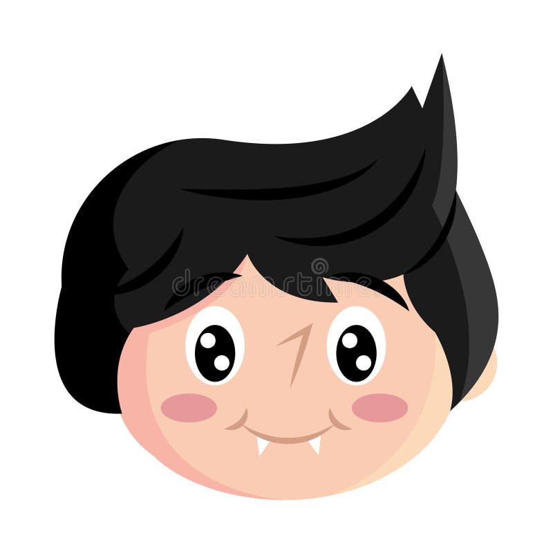 Isolated Cute Avatar of a Vampire Costume Character Vector Stock Vector ...