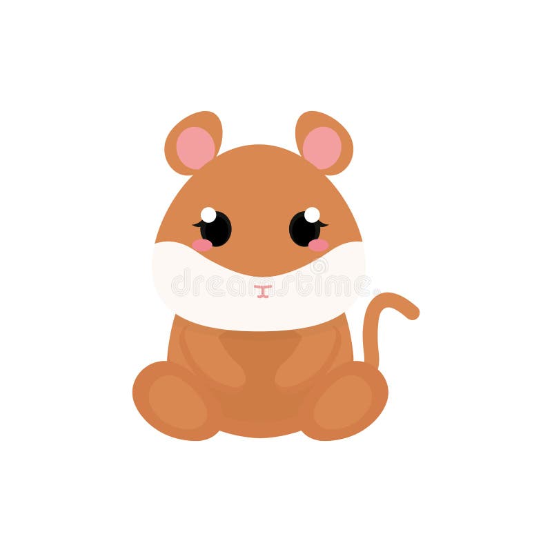Isolated cute baby mouse stock vector. Illustration of collection ...