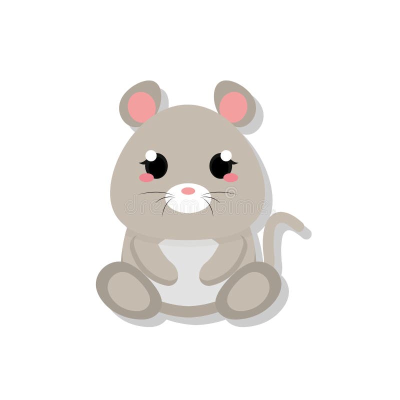 Isolated cute baby mouse stock vector. Illustration of mouse - 184528342