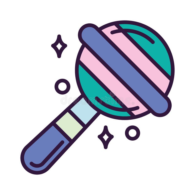 Isolated Cute Baby Shaker Toy Icon Vector Stock Vector - Illustration ...