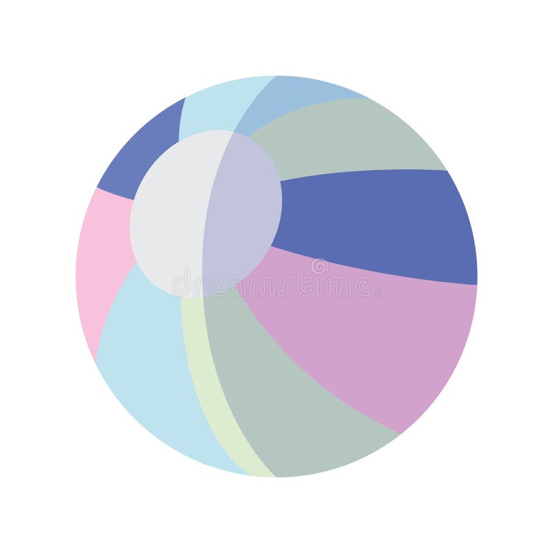 Isolated Cute Beach Ball Toy Icon Vector Stock Vector - Illustration of ...