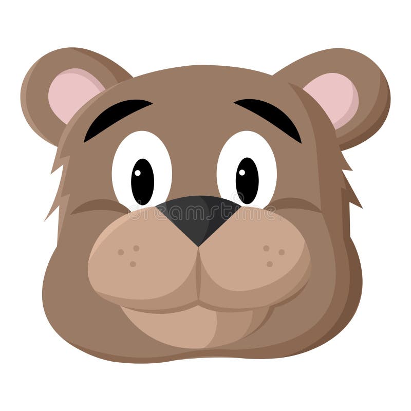 Isolated Cute Bear Character Avatar Vector Stock Vector - Illustration ...