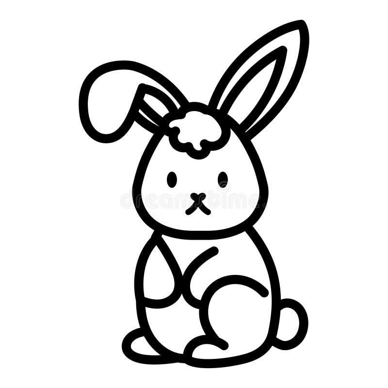 Isolated cute bunny icon stock vector. Illustration of animal - 200341607