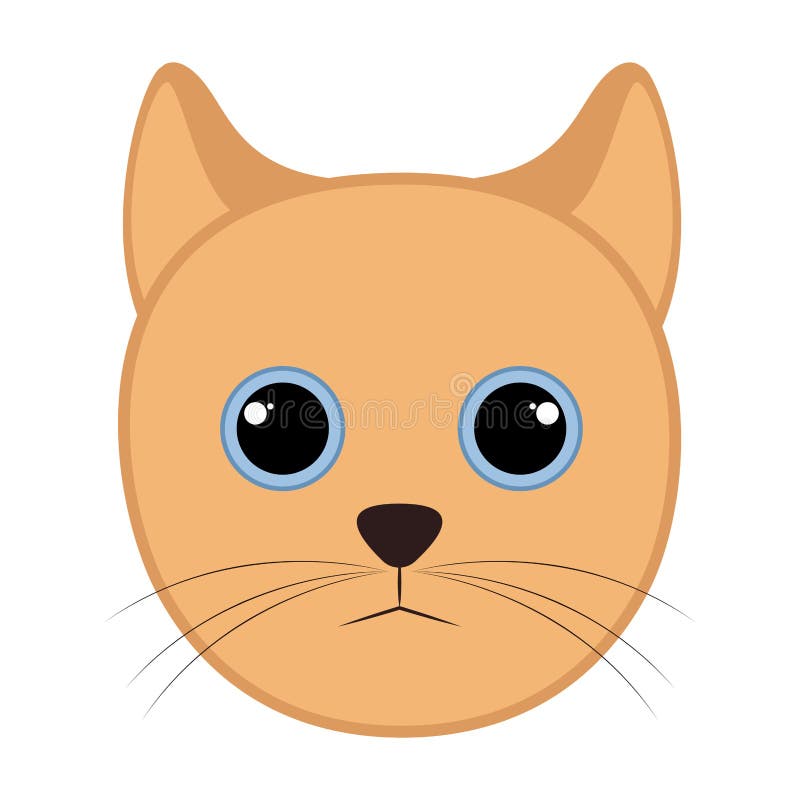Isolated cute cat avatar stock vector. Illustration of young - 118182803