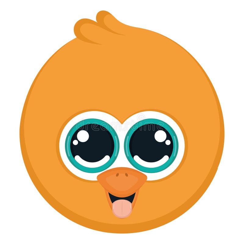 Isolated Cute Chicken Animal Avatar Vector Stock Vector - Illustration ...