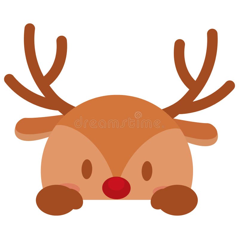 Isolated Cute Deer Character Avatar Vector Stock Vector - Illustration ...