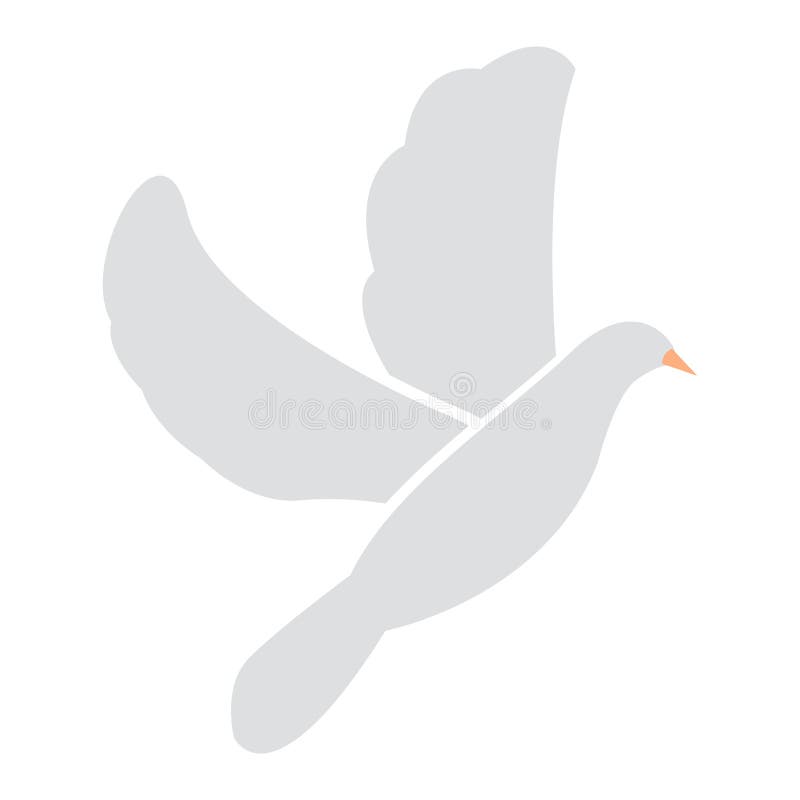 Isolated dove icon stock vector. Illustration of feather - 109510352