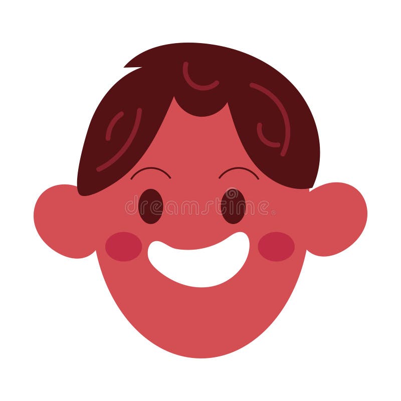 Isolated Cute Happy Boy Character Avatar Sketch Vector Stock Vector ...