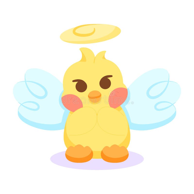 Isolated Cute Happy Chick Cartoon Character Vector Stock Vector ...