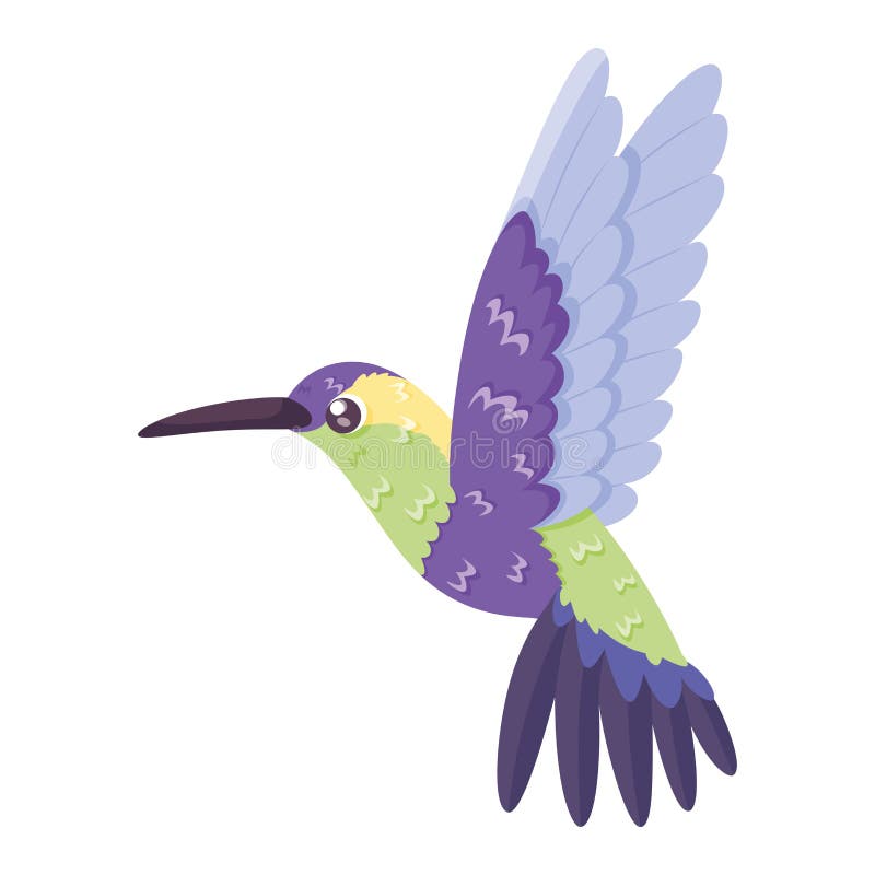 Isolated Cute Hummingbird Bird Icon Vector Stock Vector - Illustration ...