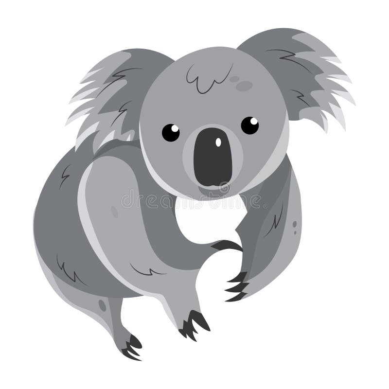 Isolated Cute Koala Colored Sketch Vector Stock Vector - Illustration ...
