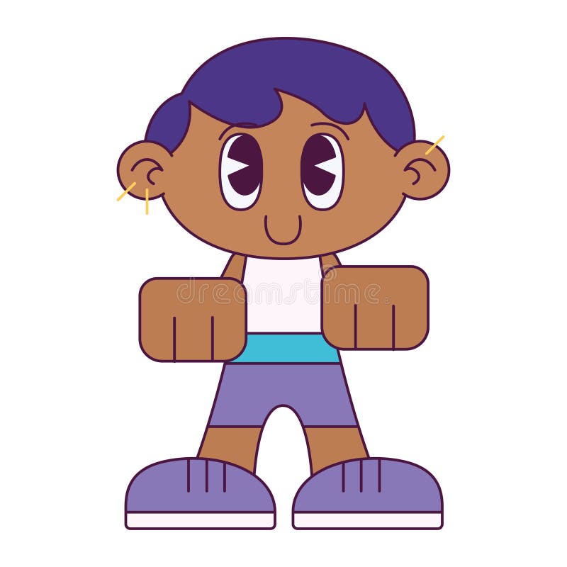 Isolated Cute Lgbt Chibi Character Trying To Holding Something Vector ...