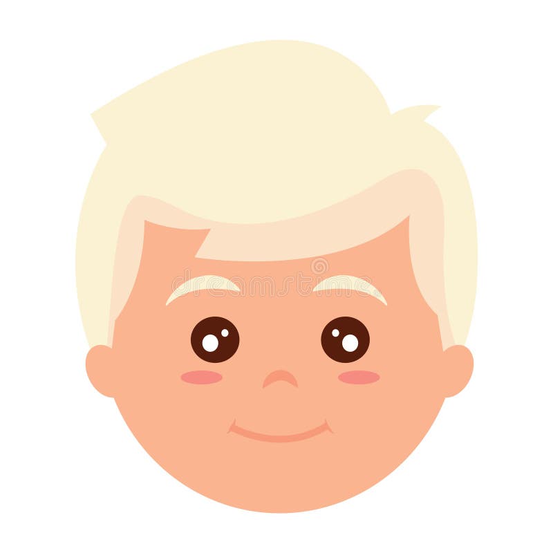Isolated Cute Male Kid Character Avatar Vector Stock Vector ...