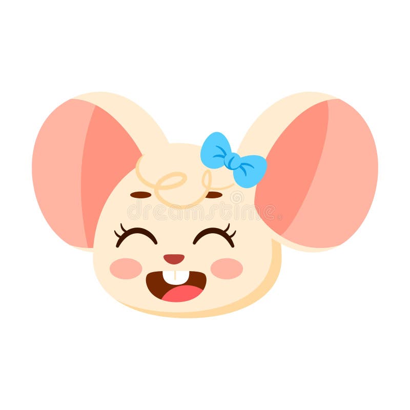 Isolated Cute Mouse Avatar Character Vector Stock Vector - Illustration ...
