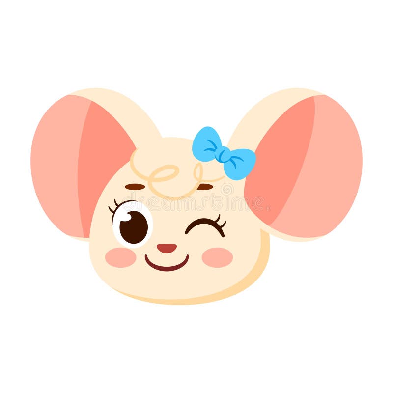 Isolated Cute Mouse Avatar Character Vector Stock Illustration ...