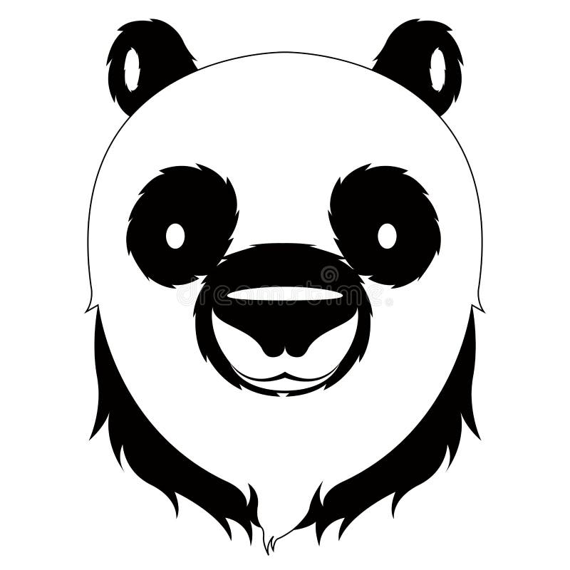 Isolated cute panda avatar stock vector. Illustration of flat - 122641924