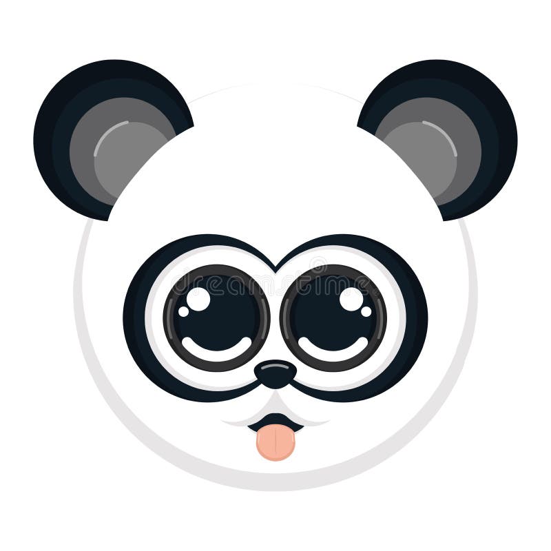Isolated Cute Panda Bear Avatar Vector Stock Vector - Illustration of ...