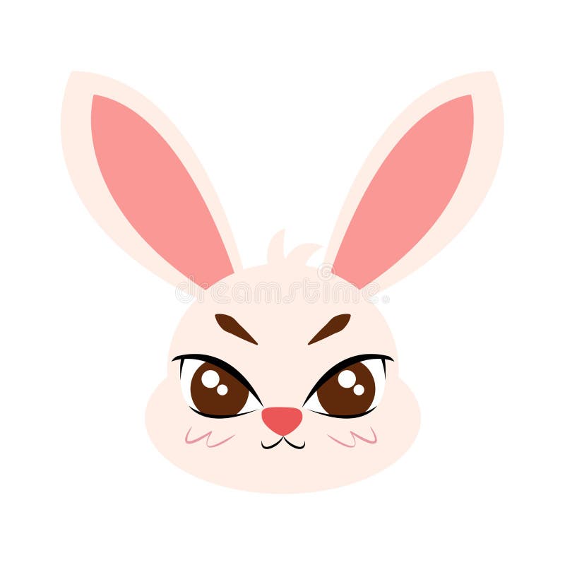Isolated Cute Rabbit Avatar Zodiac Sign Vector Stock Vector ...