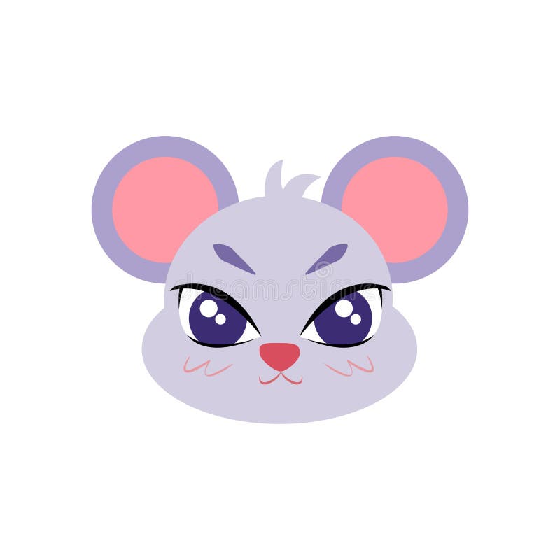 Isolated Cute Rat Avatar Zodiac Sign Vector Stock Vector - Illustration ...