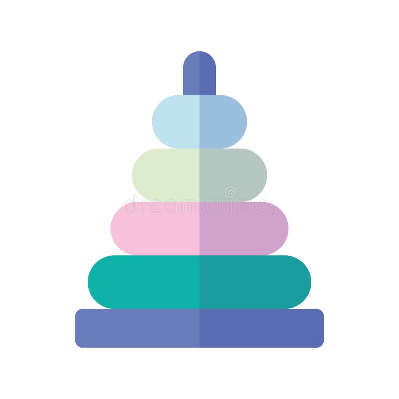 Isolated pyramid toy stock vector. Illustration of child - 95167180