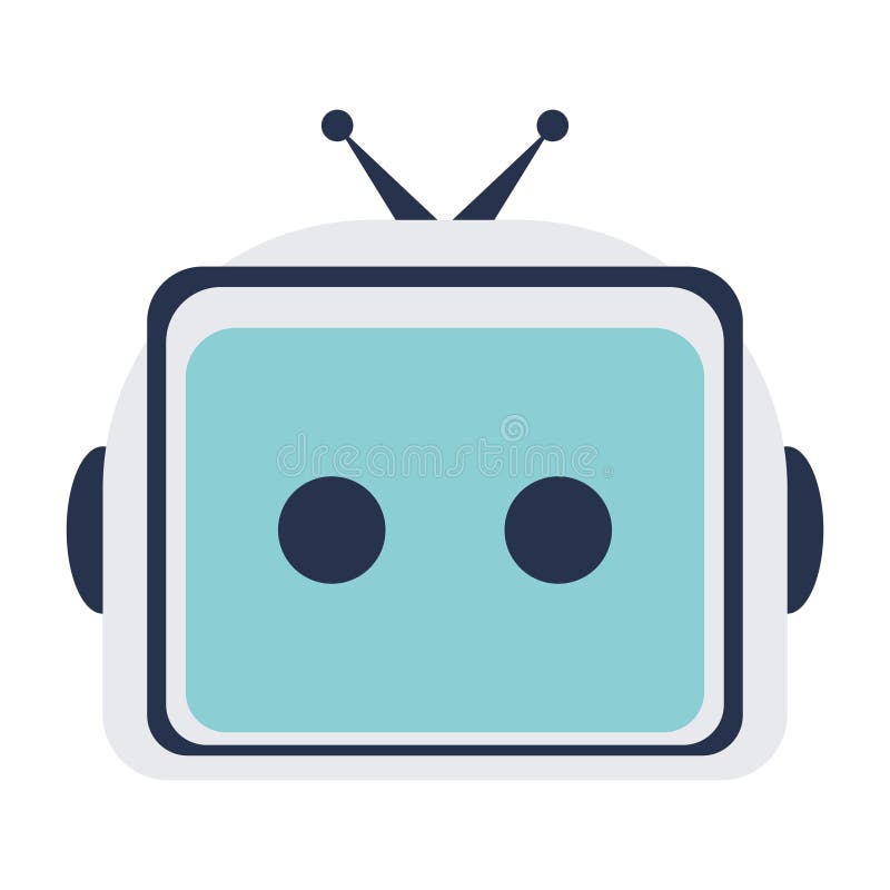 Isolated Cute Robot Character Avatar Vector Stock Vector - Illustration ...