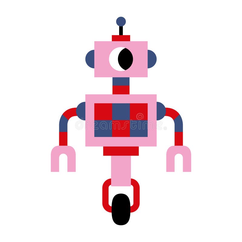 Isolated Cute Robot Toy Icon Cartoon Vector Stock Vector - Illustration ...