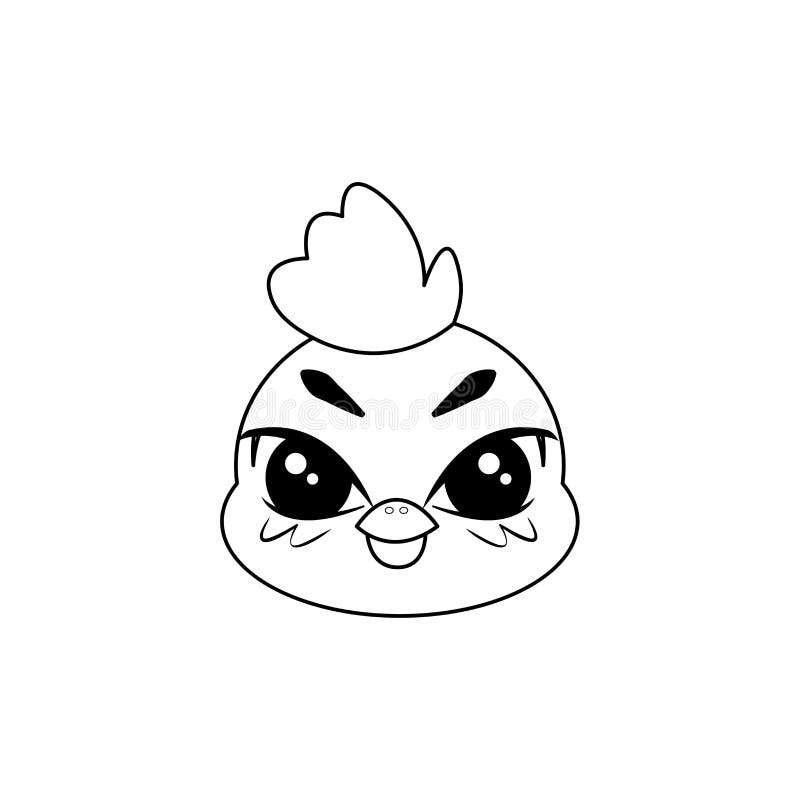 Isolated Cute Rooster Avatar Zodiac Sign Vector Stock Vector ...