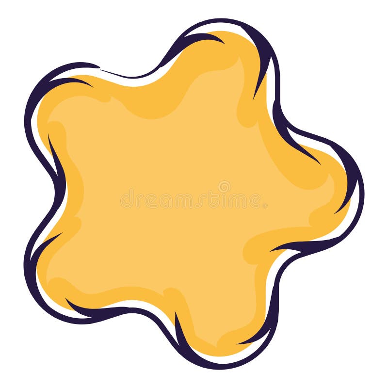 Isolated Cute Sticker of a Star Shape Icon Vector Stock Vector ...