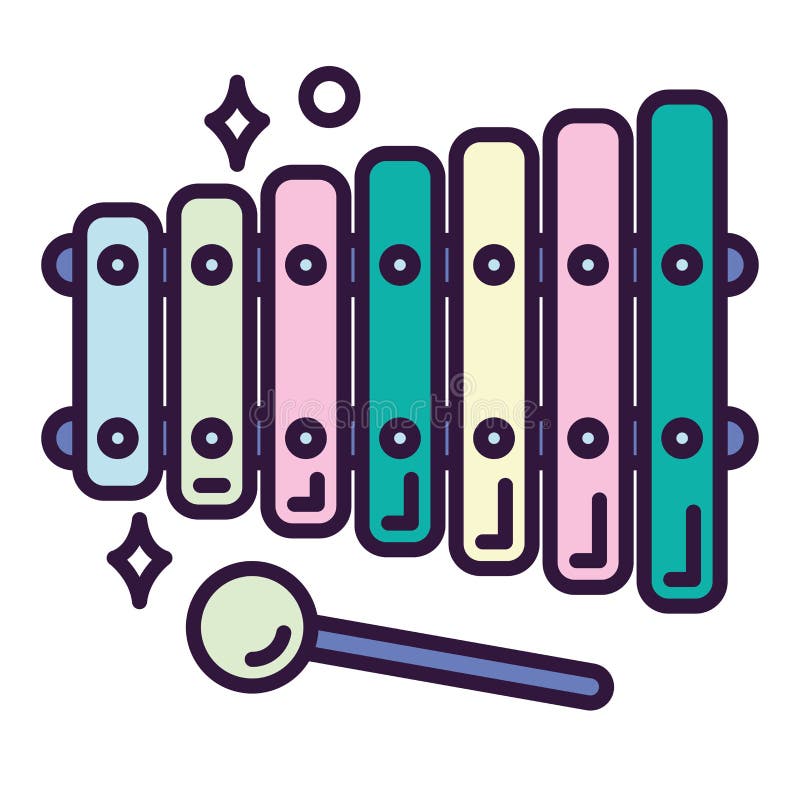 Isolated Cute Xylophone Toy Icon Vector Stock Vector - Illustration of ...