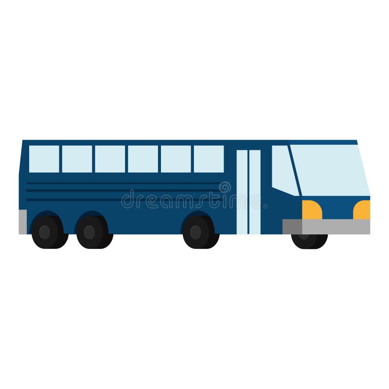 Isolated 3d blue bus icon stock vector. Illustration of road - 219029439