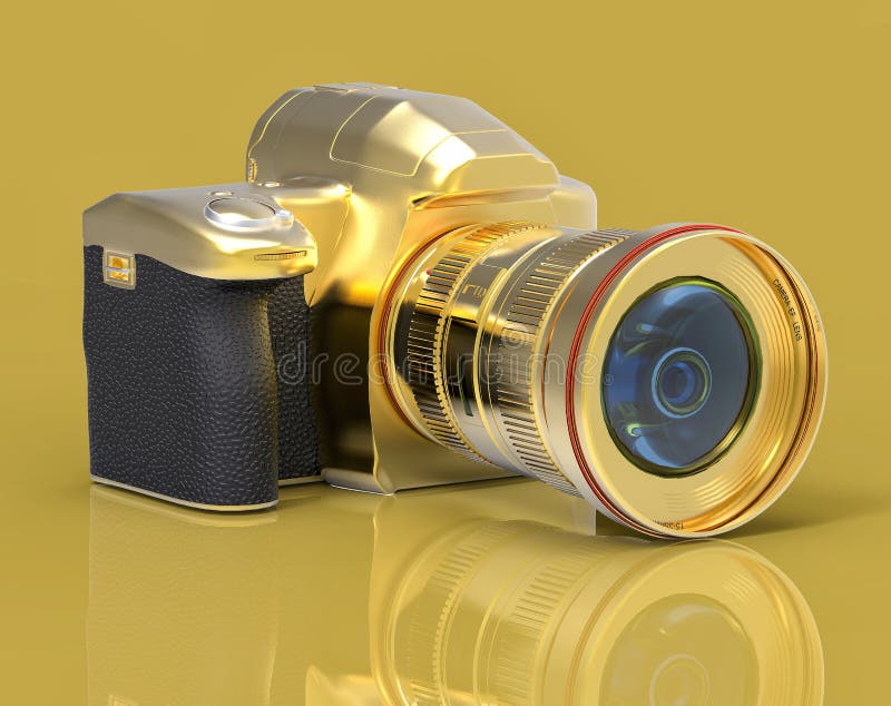 Isolated 3D Professional Camera Illustration Stock Illustration ...