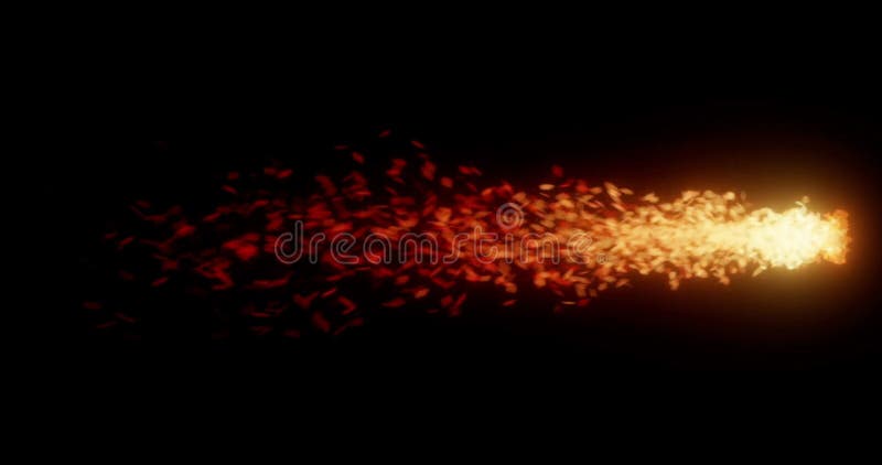 Isolated 3d Render of Fire Flames for Rocket Engine Exhaust Bursting ...
