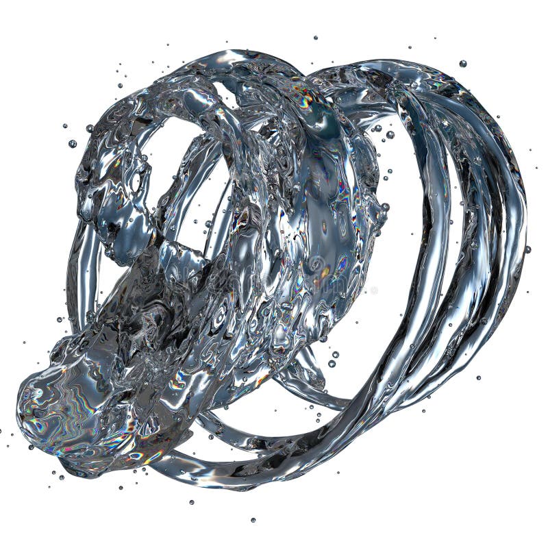 Isolated 3D Rendering Fresh and Clean Graphic Design Element Material ...