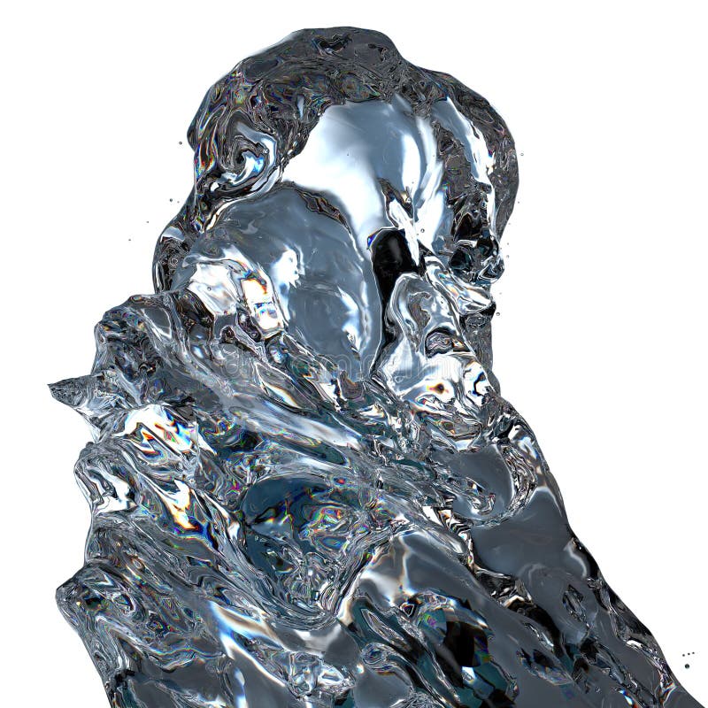 Isolated 3D Rendering Fresh and Clean Graphic Design Element Material ...