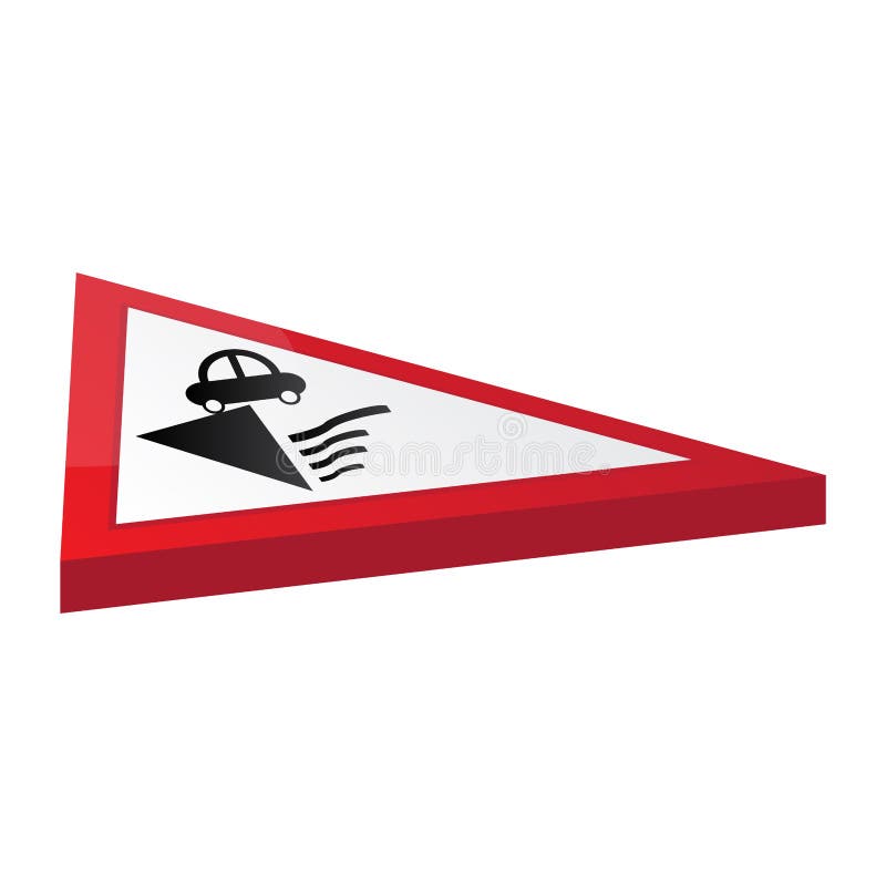 Isolated 3D signal transit stock vector. Illustration of danger - 164065660